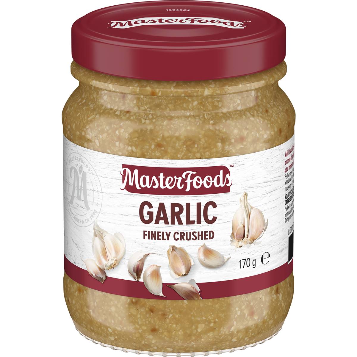 Calories In Masterfoods Finely Crushed Garlic Calorie Counter Australia