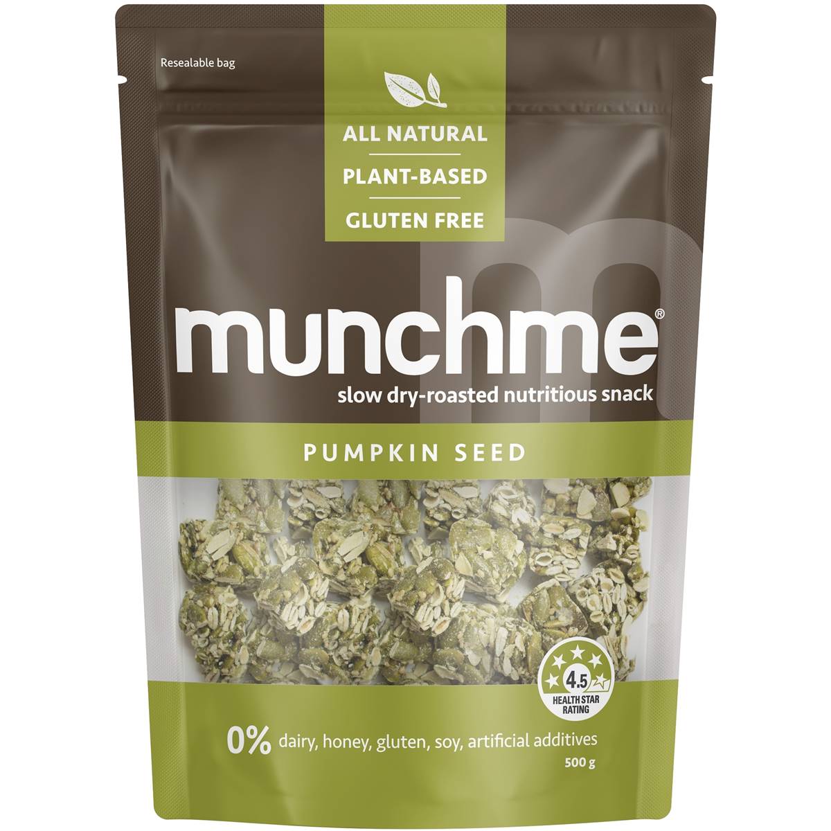 Calories in Thinkfood Munch Pumpkin Seed calcount