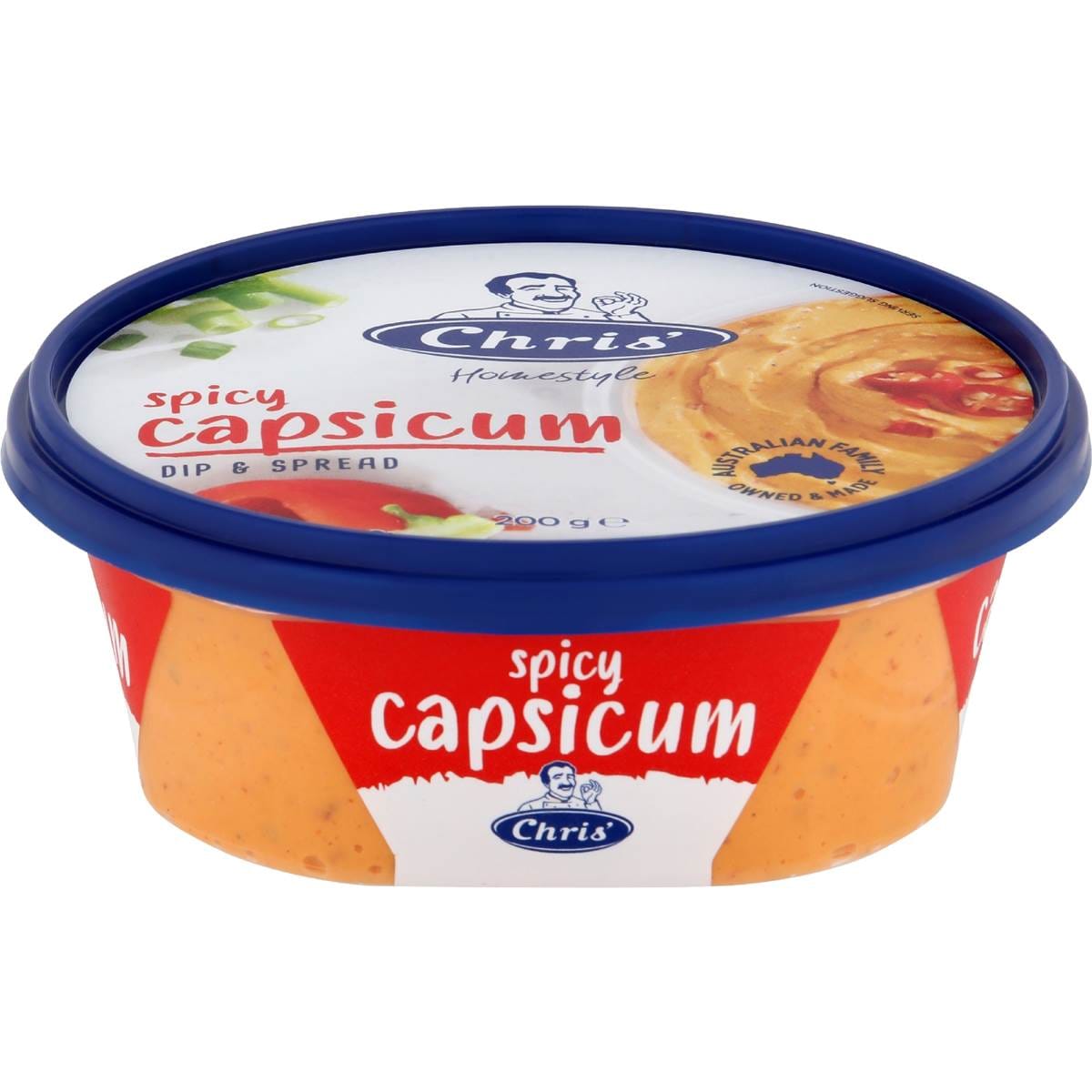Calories in Chris Spicy Capsicum Dip calcount