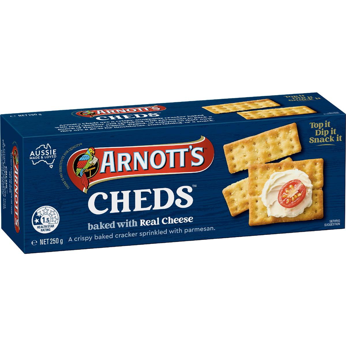 Calories in Arnott's Cheds calcount