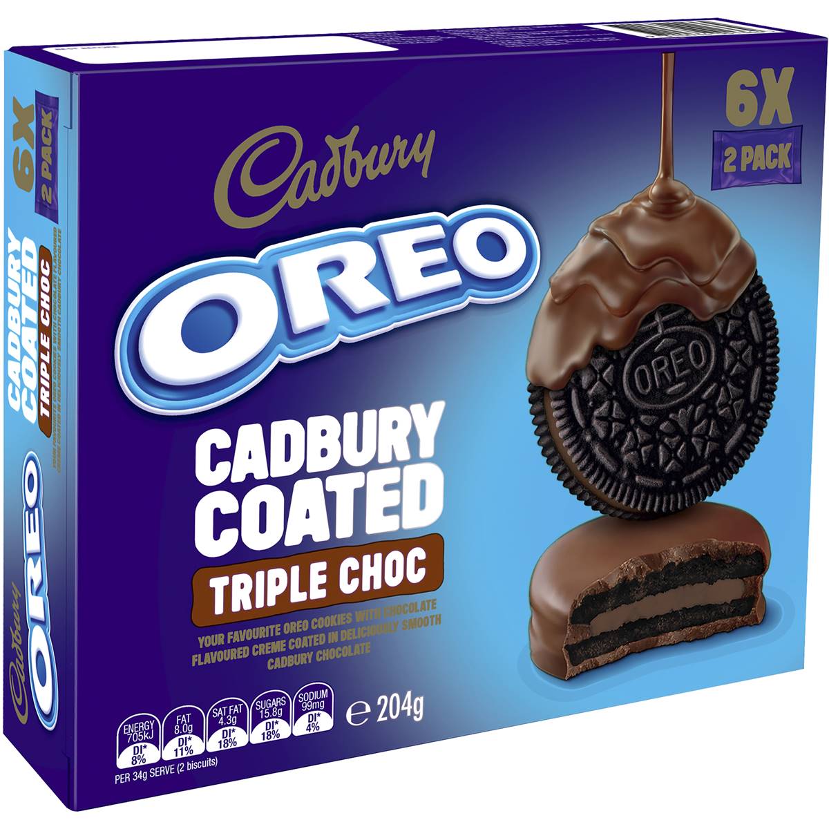 Calories in Oreo Coat Triple Chocolate calcount