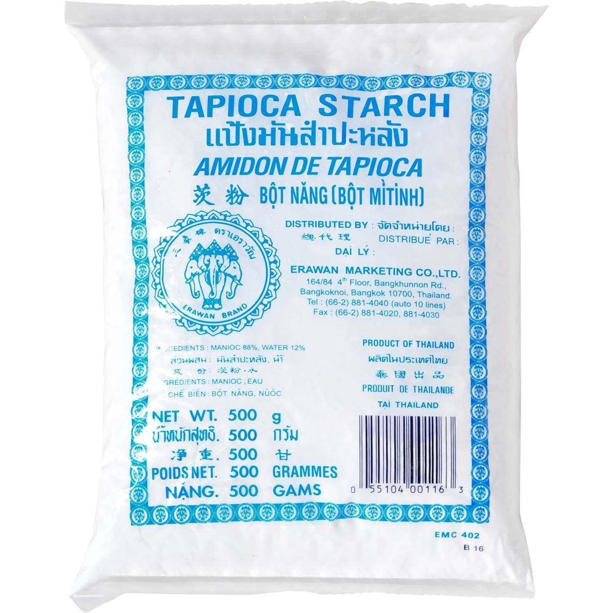 Calories in Erawan Tapioca Starch calcount