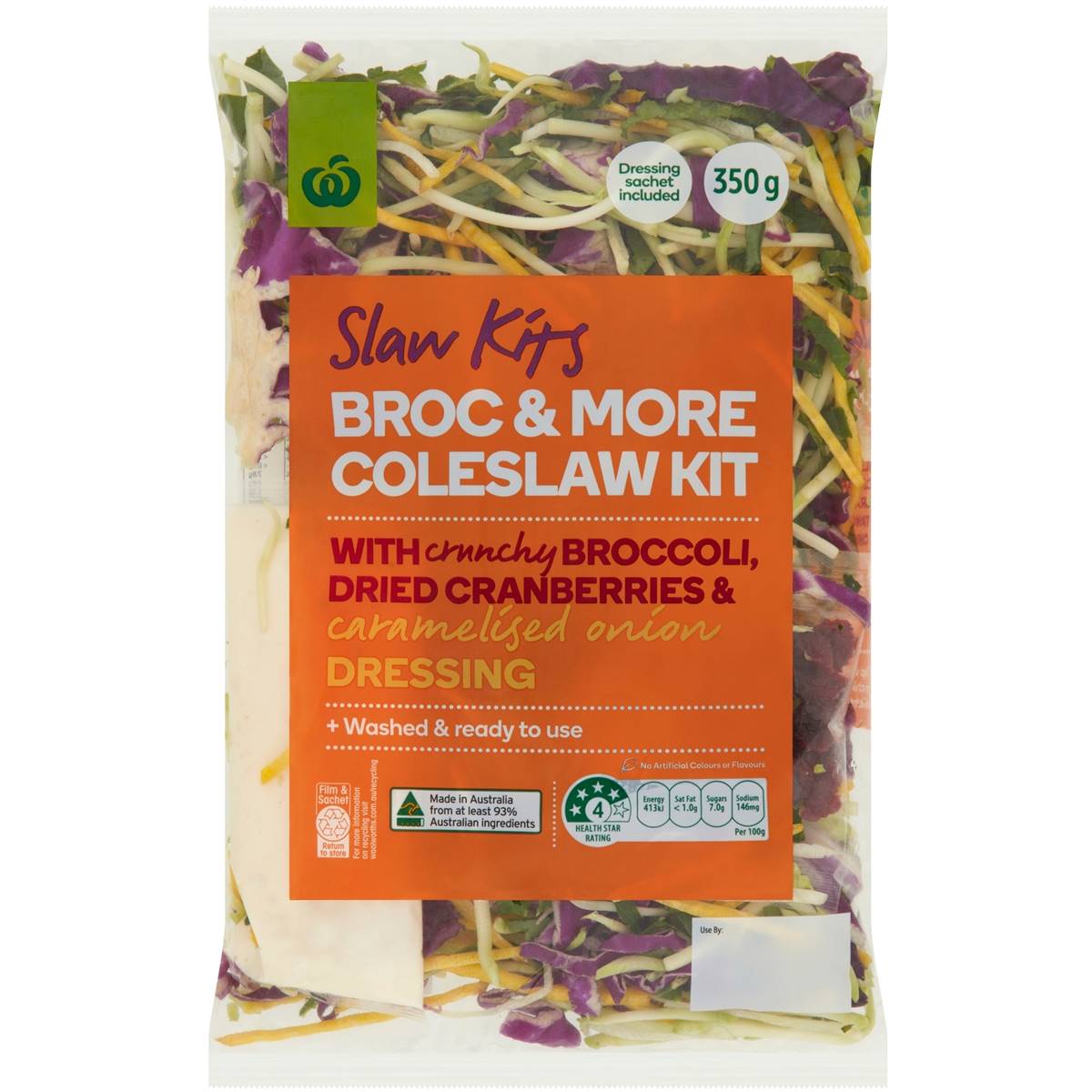 Calories in Woolworths Broccoli Slaw Kit calcount