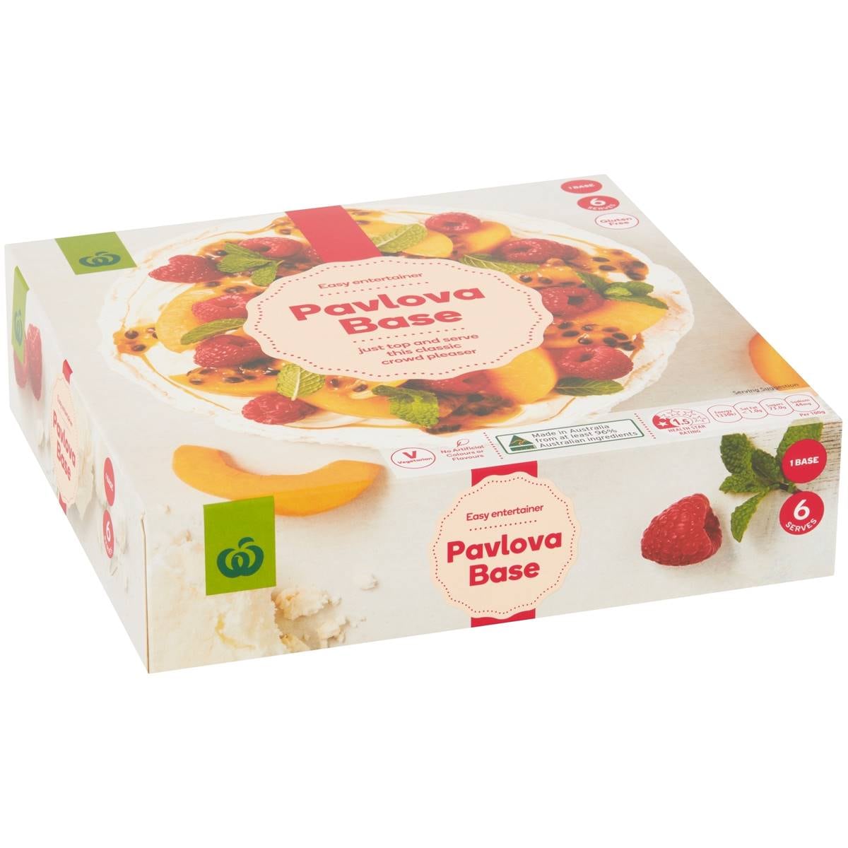 Calories in Woolworths Pavlova Base calcount