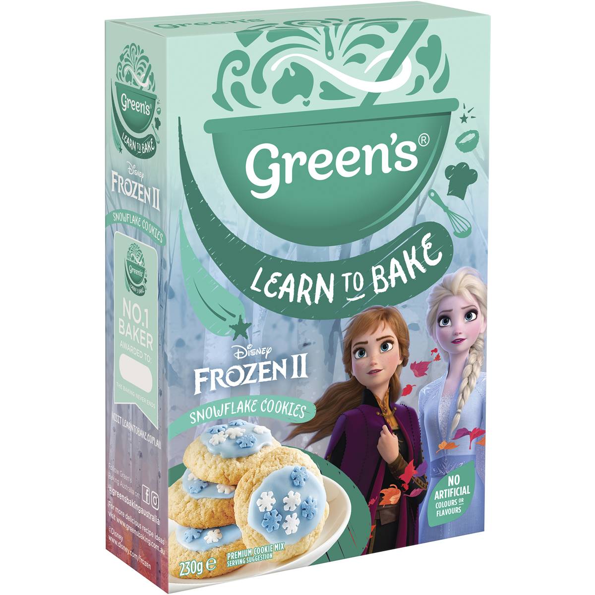 Calories in Green's Frozen Snowflake Cookies calcount