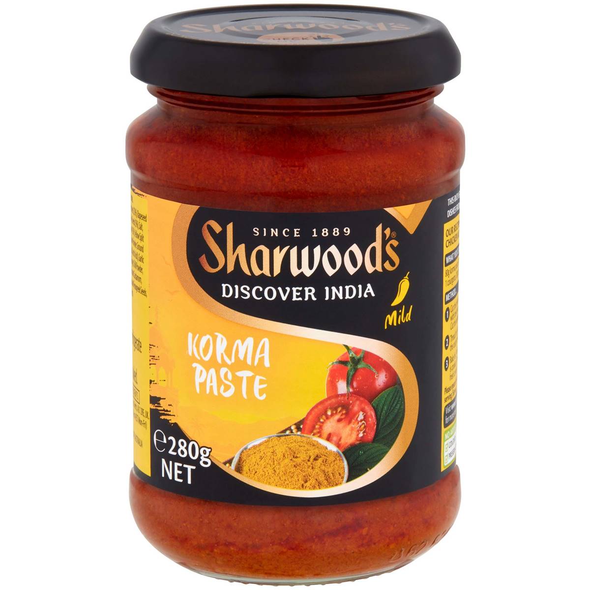 Calories in Sharwood's Paste Korma Mild Calorie Counter Australia