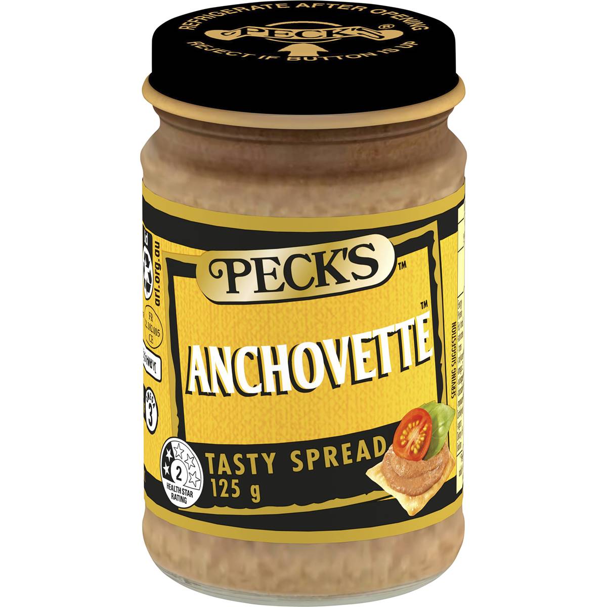 Calories in Peck's Anchovette Spread calcount