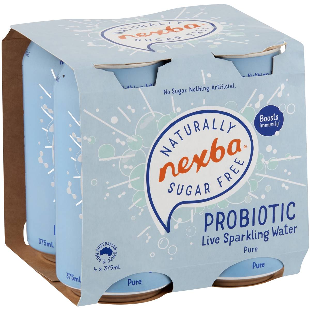 Calories in Nexba Live Sparkling Water Pure calcount