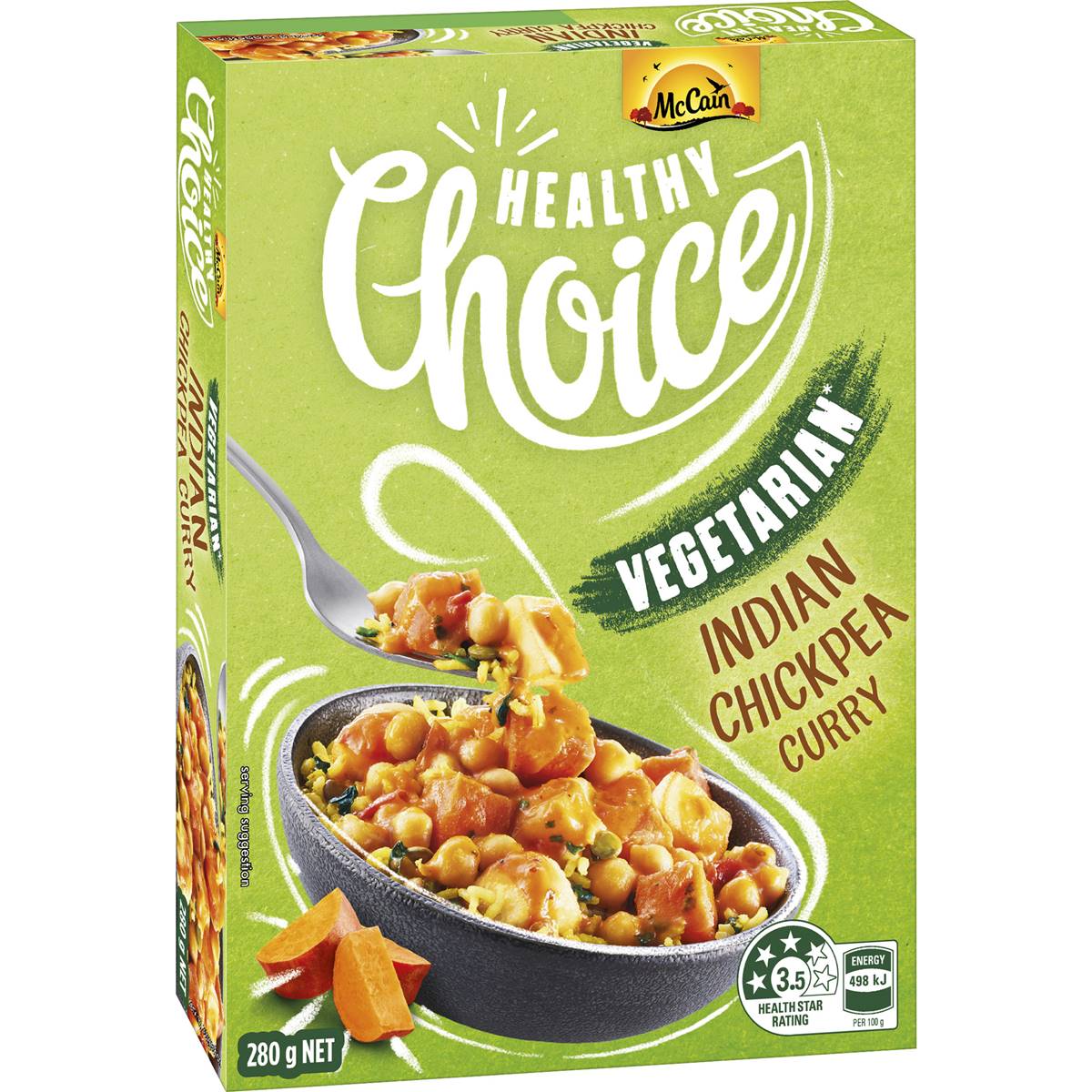 Calories in Mccain Healthy Choice Indian Chickpea Curry calcount