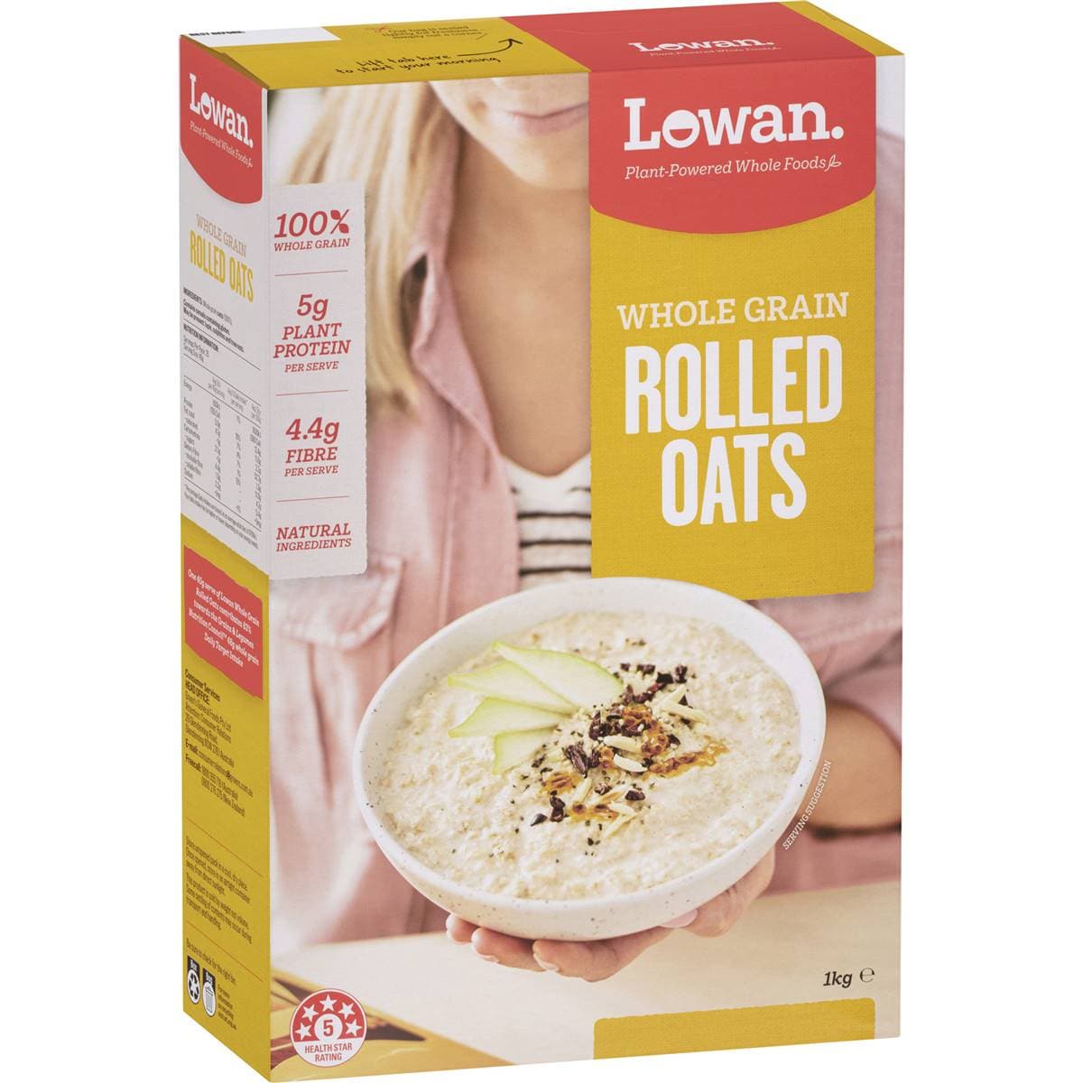 Calories in Lowan Traditional Rolled Oats calcount