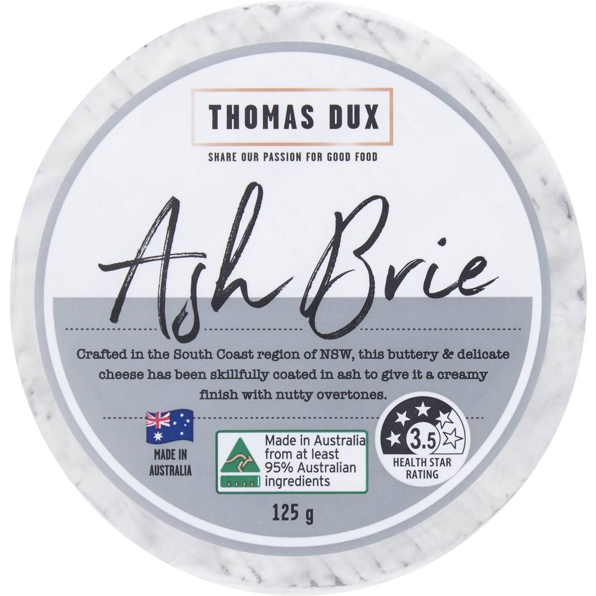 Calories in Thomas Dux Ash Brie calcount