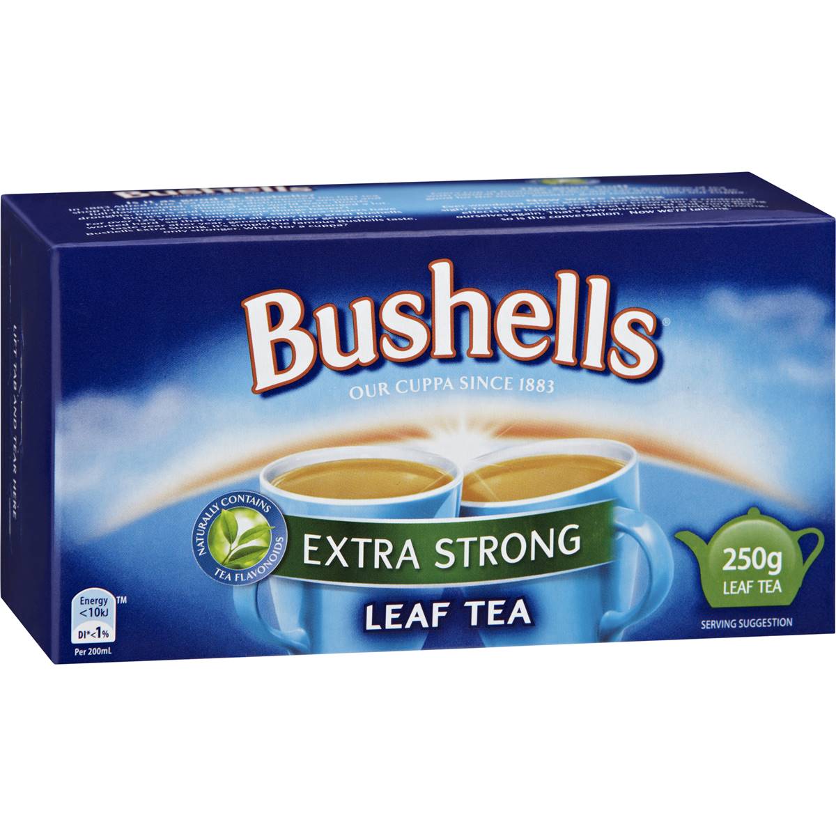 Calories in Bushells Extra Strong Leaf Tea calcount