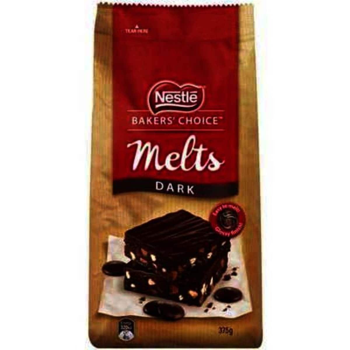Nestle Baker's Choice Chocolate Melts Dark 375g | Woolworths