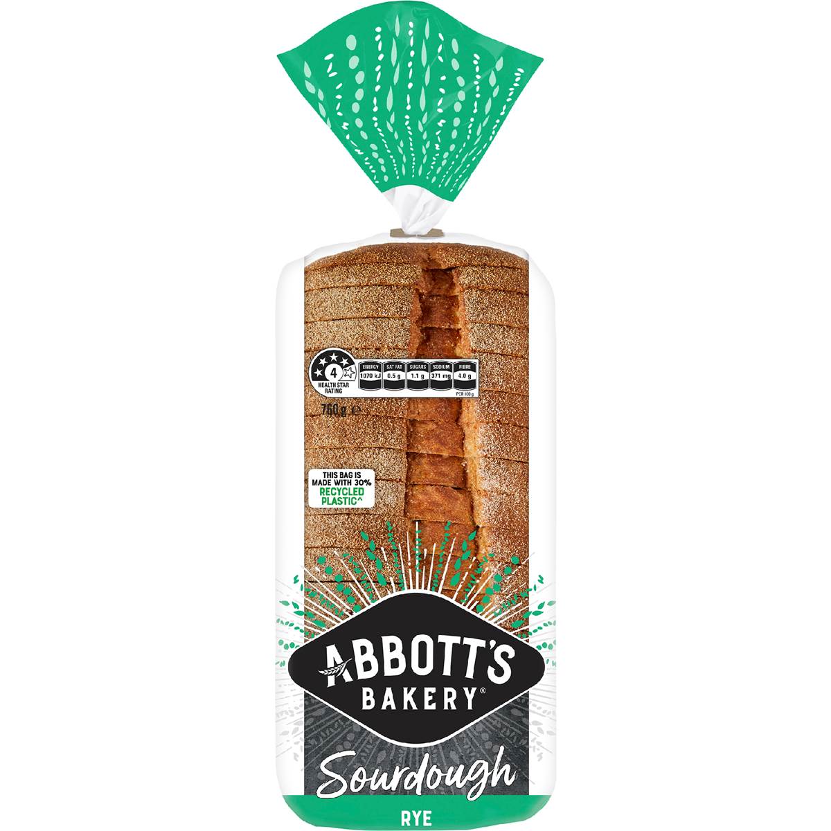 Calories In Abbott s Bakery Sourdough Rye Bread Loaf Calcount