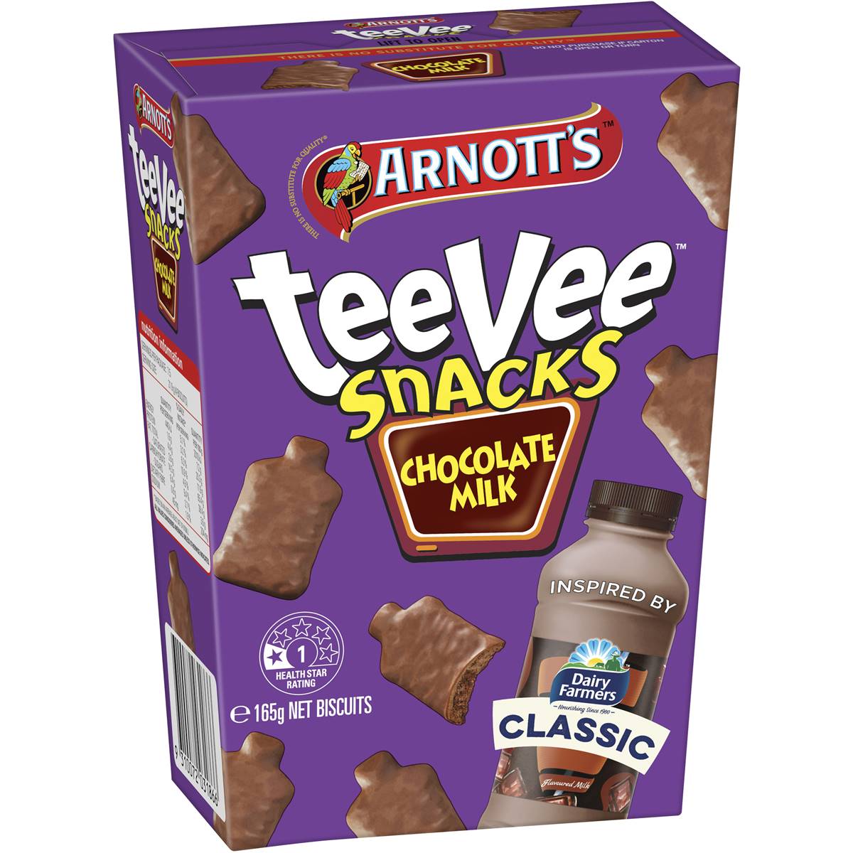 Calories in Arnott's Teevee Snacks Chocolate Milk calcount