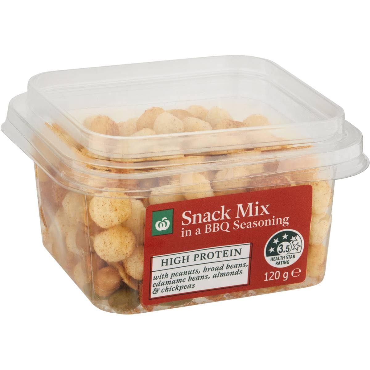 Calories in Woolworths Snack Pot High Protein Bbq Mix calcount