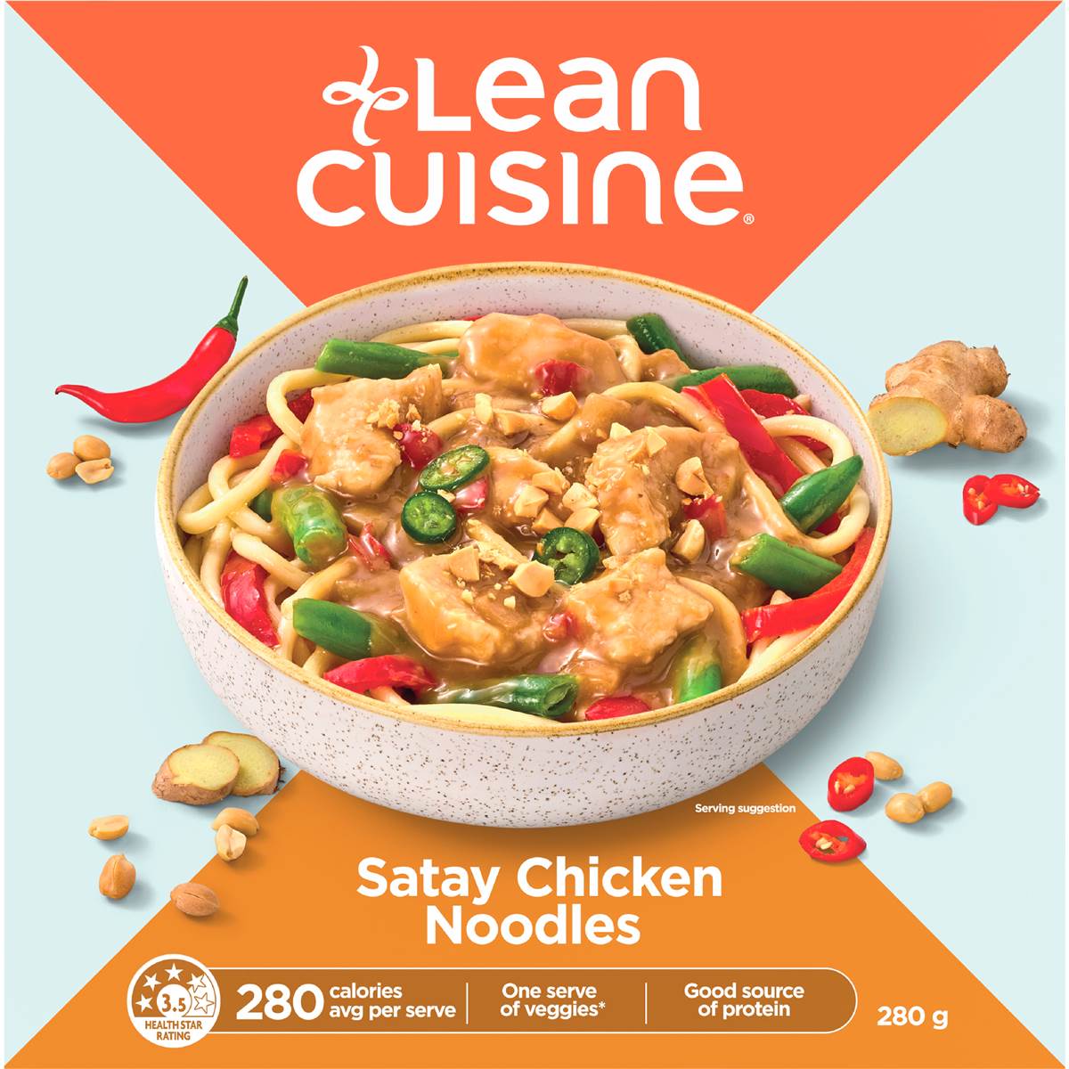 Calories in Lean Cuisine Balance Satay Chicken Noodles calcount