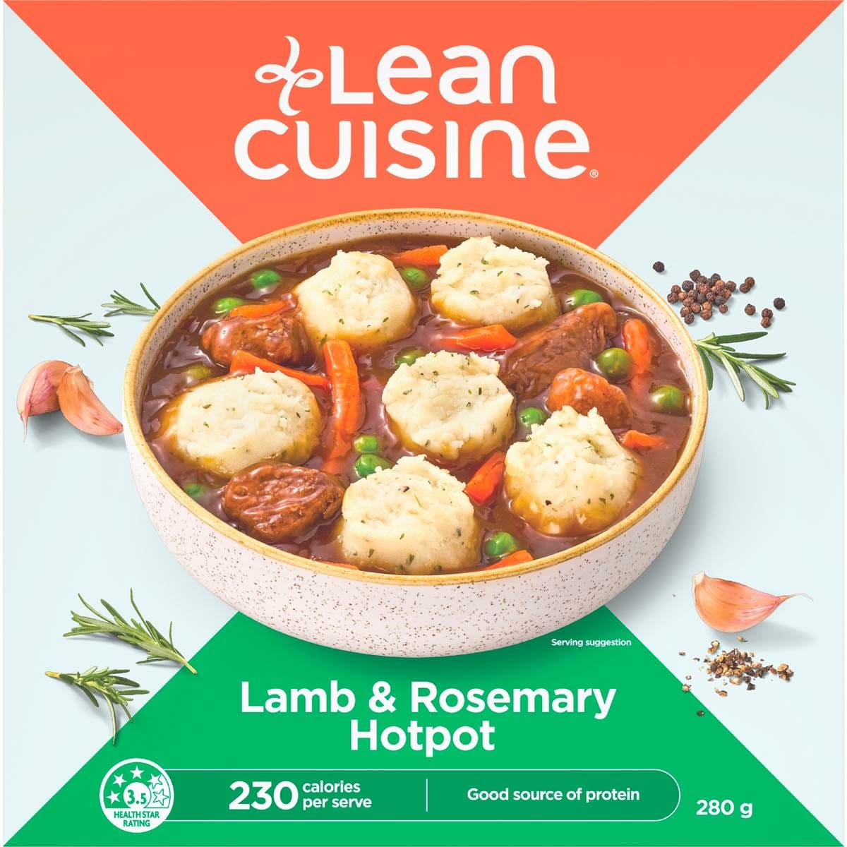 Calories in Lean Cuisine Bowl Lamb Hot Pot Lamb & Rosemary Hot Pot calcount
