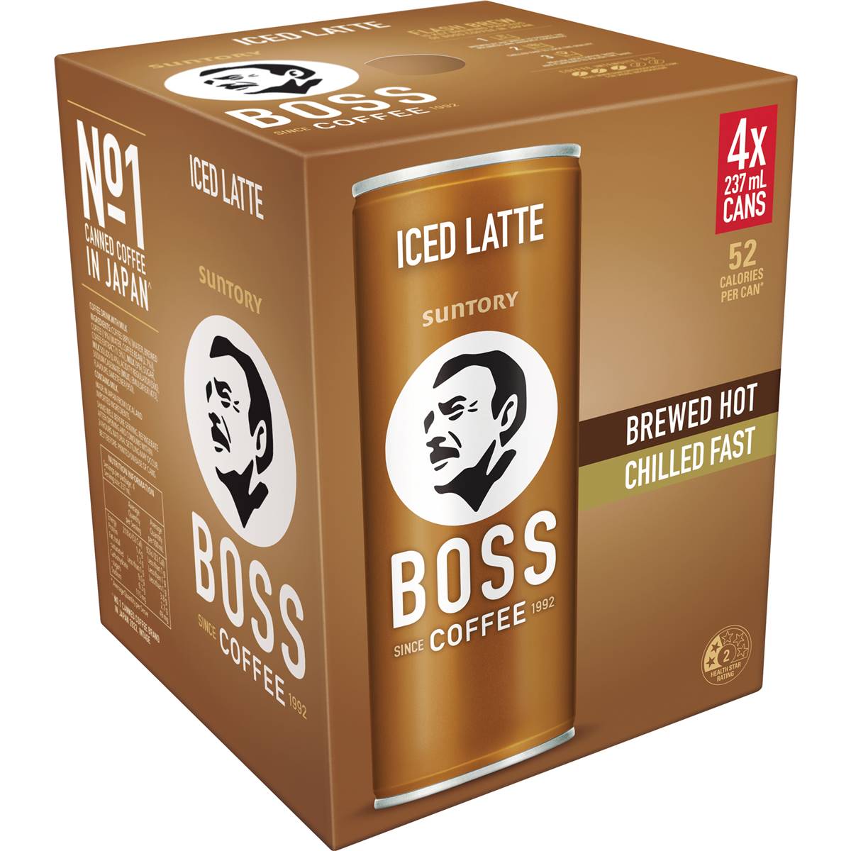 Calories in Suntory Boss Iced Coffee Long Black calcount