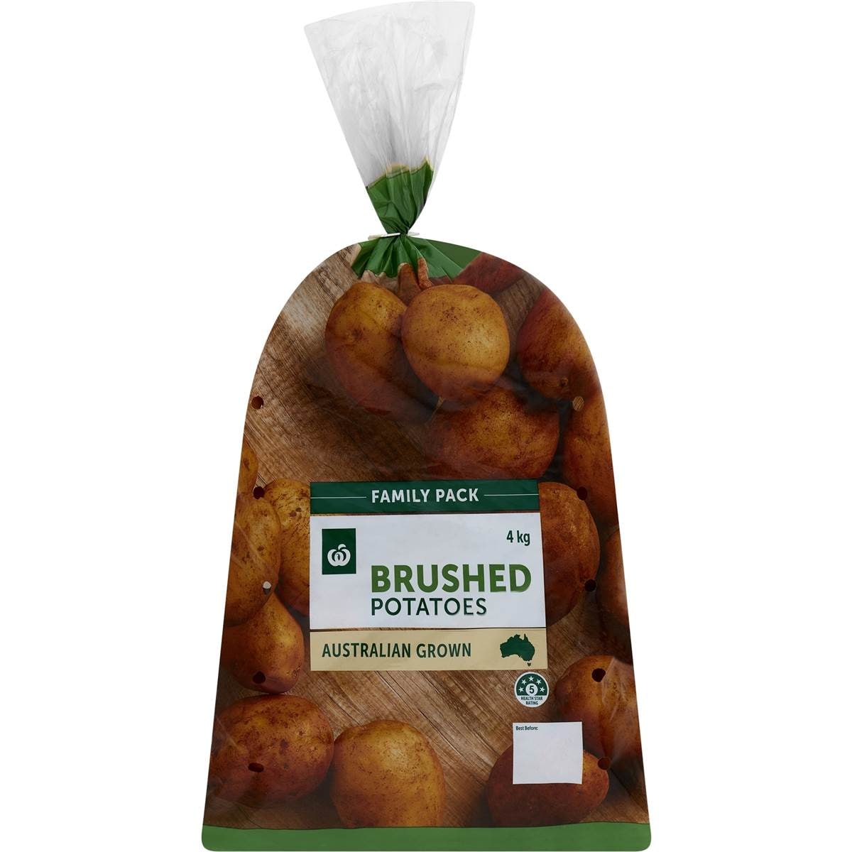 Calories in Woolworths Brushed Potatoes calcount