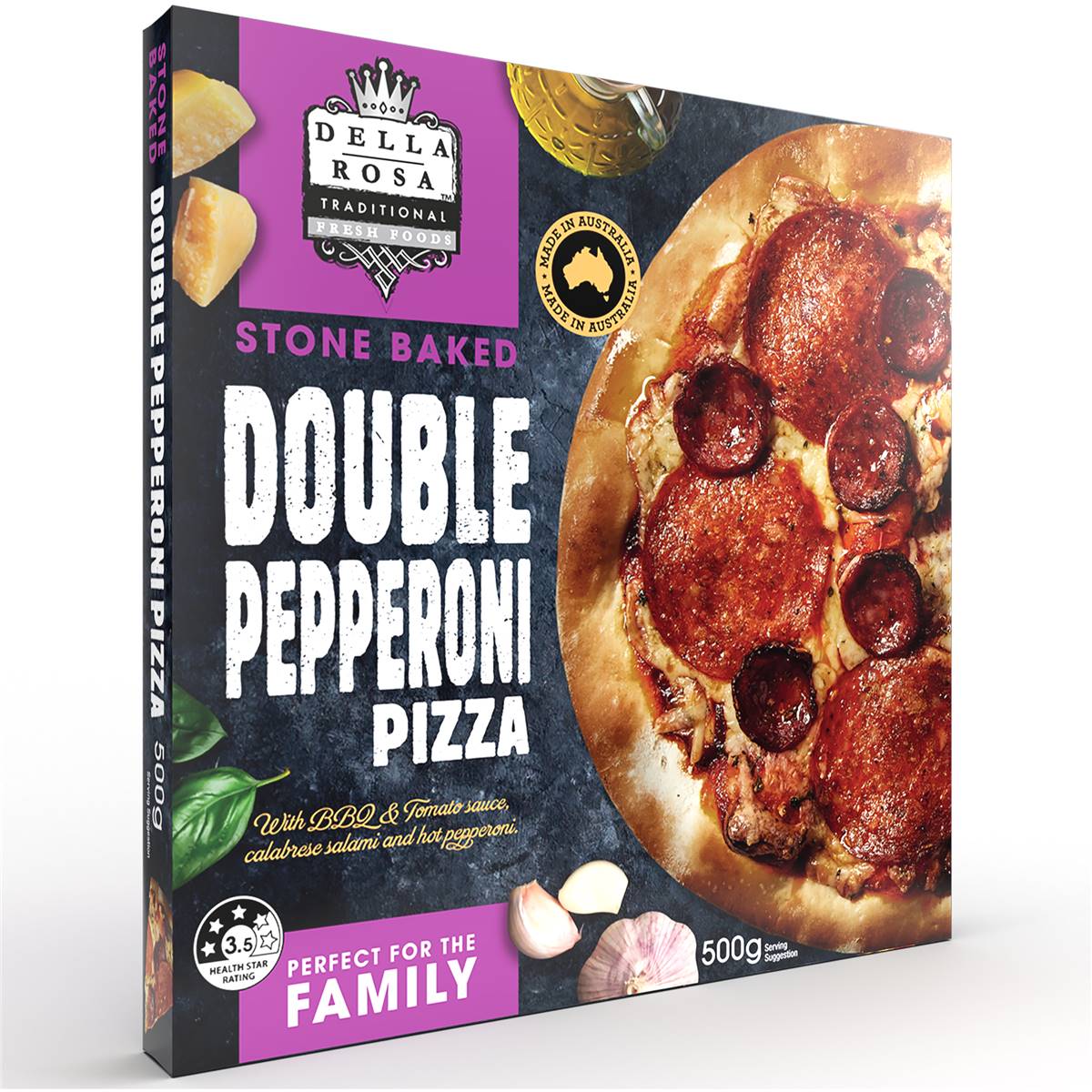 Calories in Coles Double Pepperoni Pizza calcount