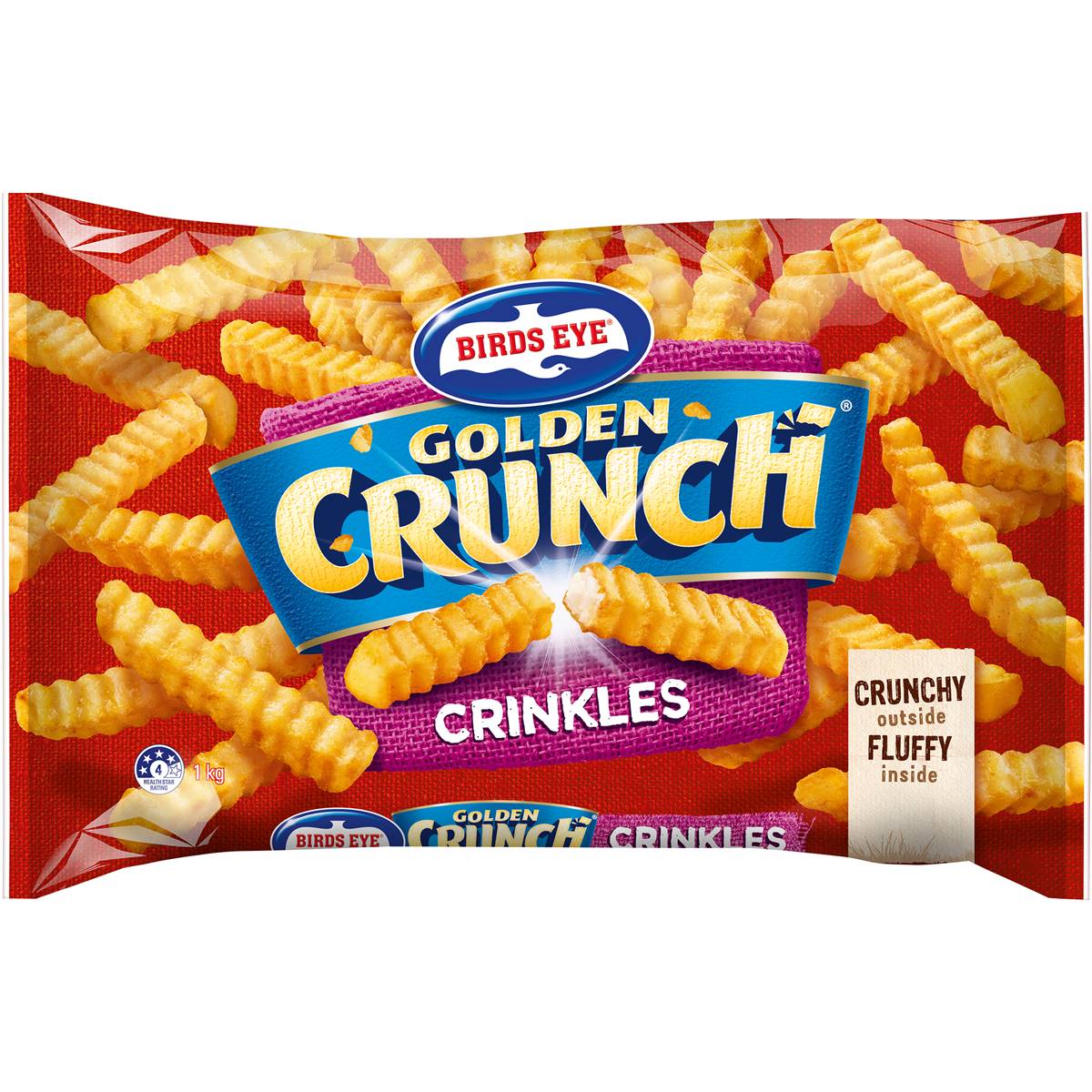 Calories in Birds Eye Golden Crunch Crinkles Chips