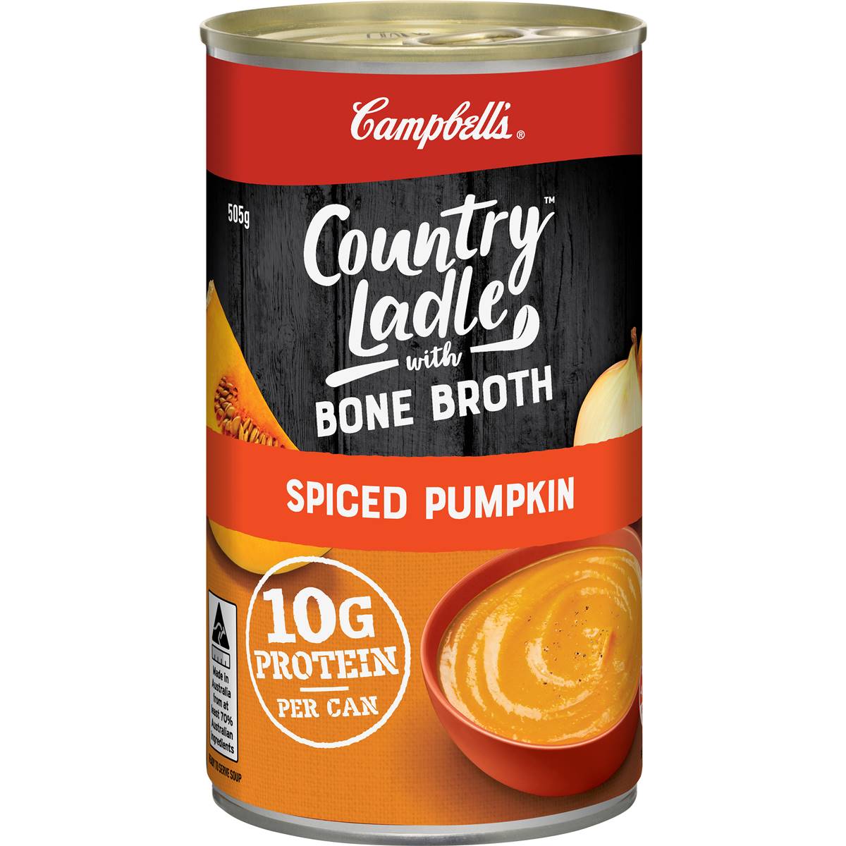 Calories in Campbell's Bone Broth Beef calcount