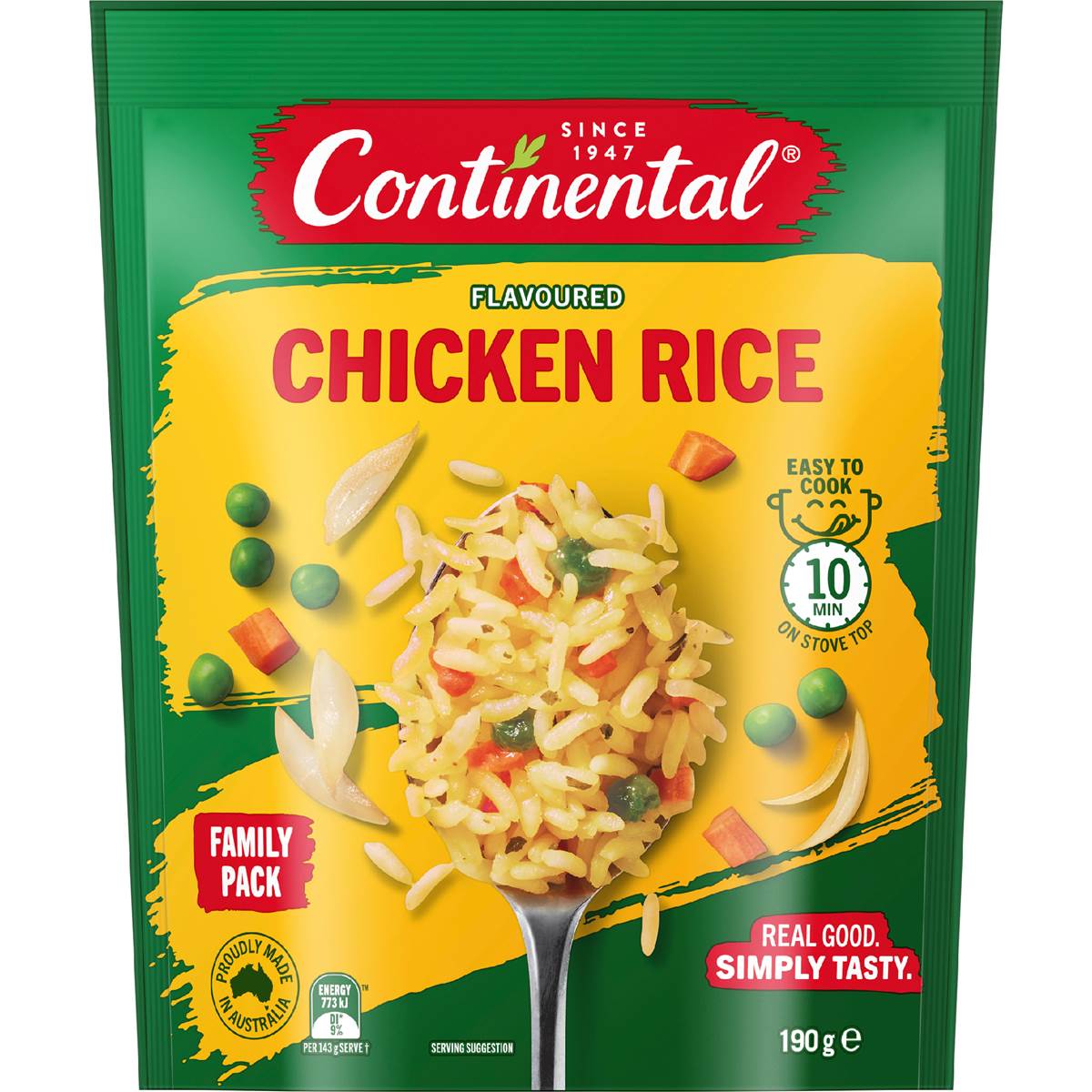 Calories in Continental Value Pack Flavoured Rice Chicken calcount