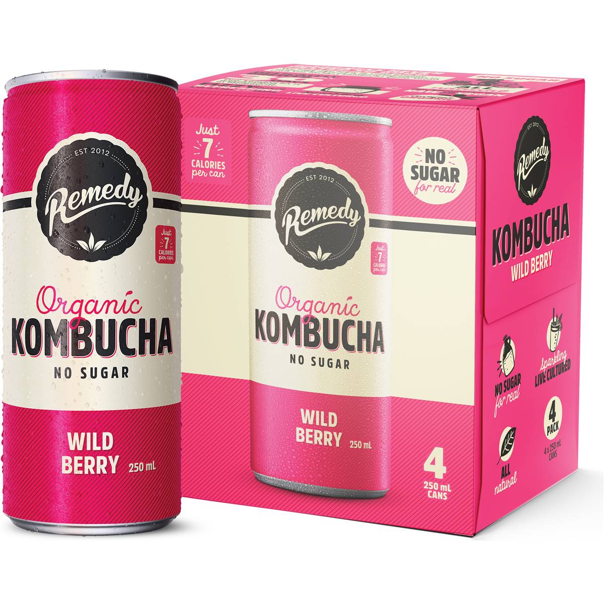 Calories in Remedy Kombucha Organic Kombucha, All Flavours calcount