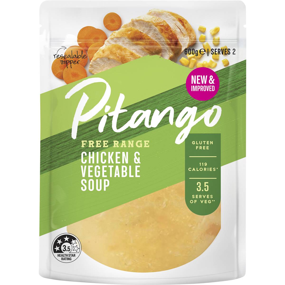 Calories in Pitango Spanish Free Range Chicken Paella Soup calcount