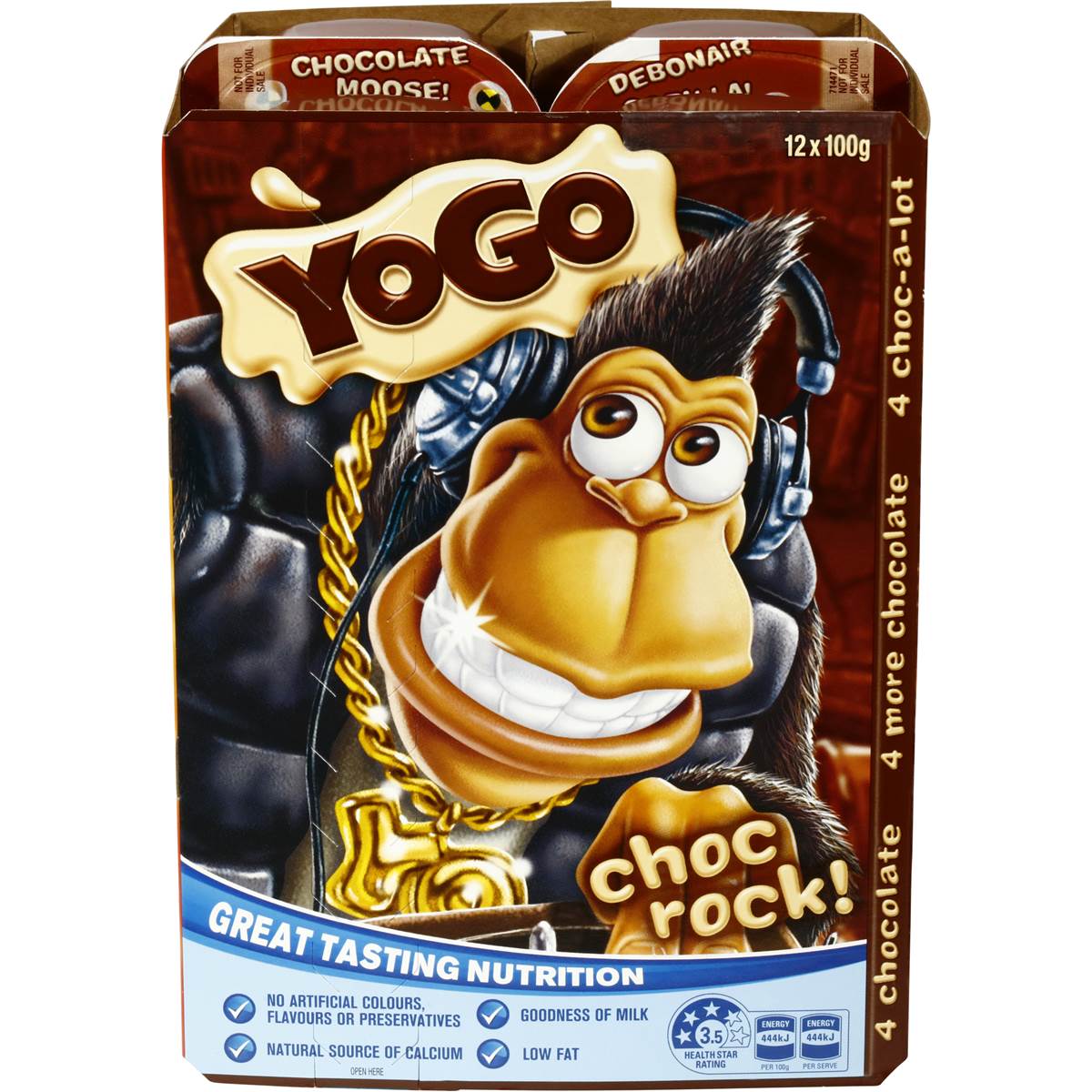 Calories in Yogo Choc Rock Dessert calcount