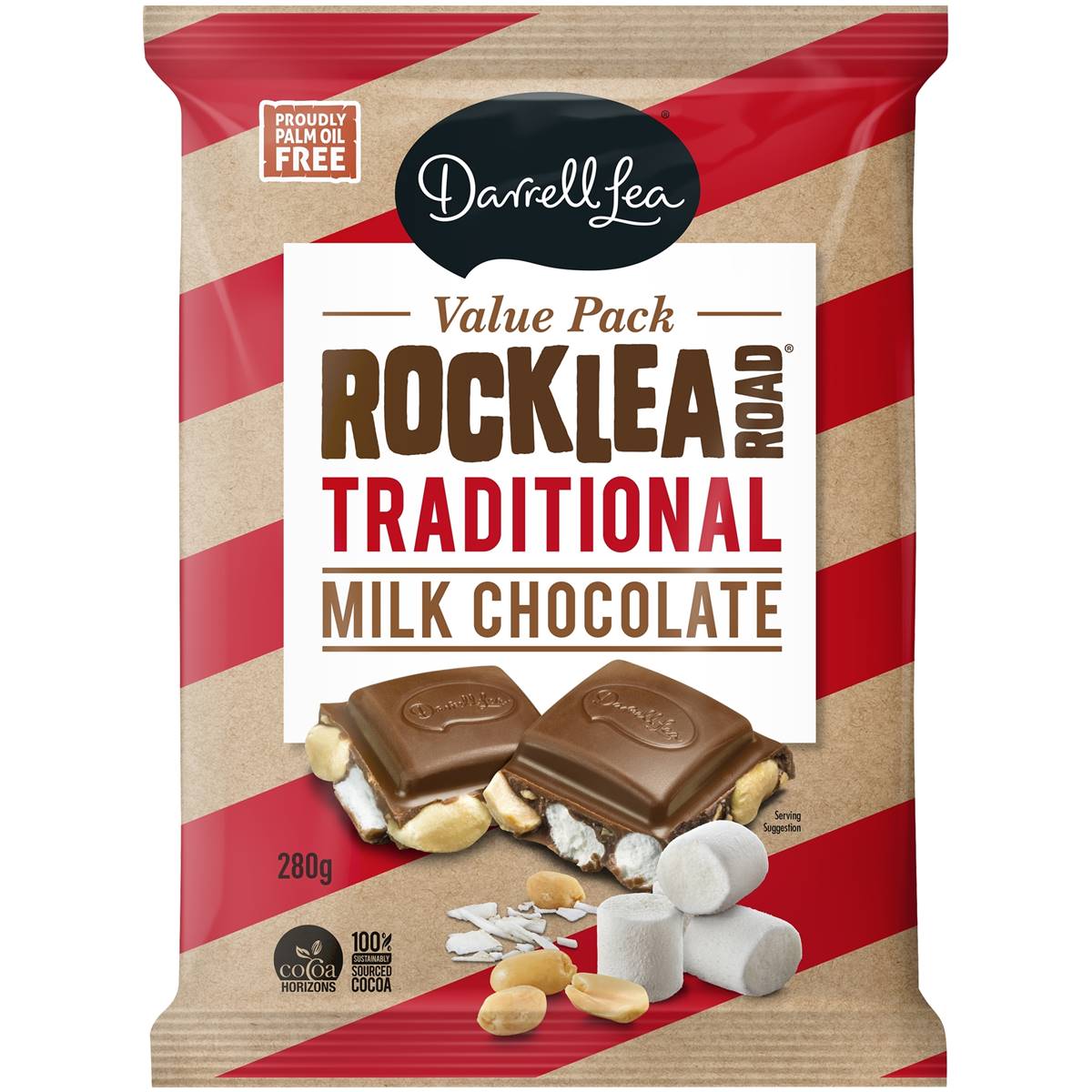 Calories in Darrell Lea Milk Chocolate Rocklea Road Raspberry Slab calcount