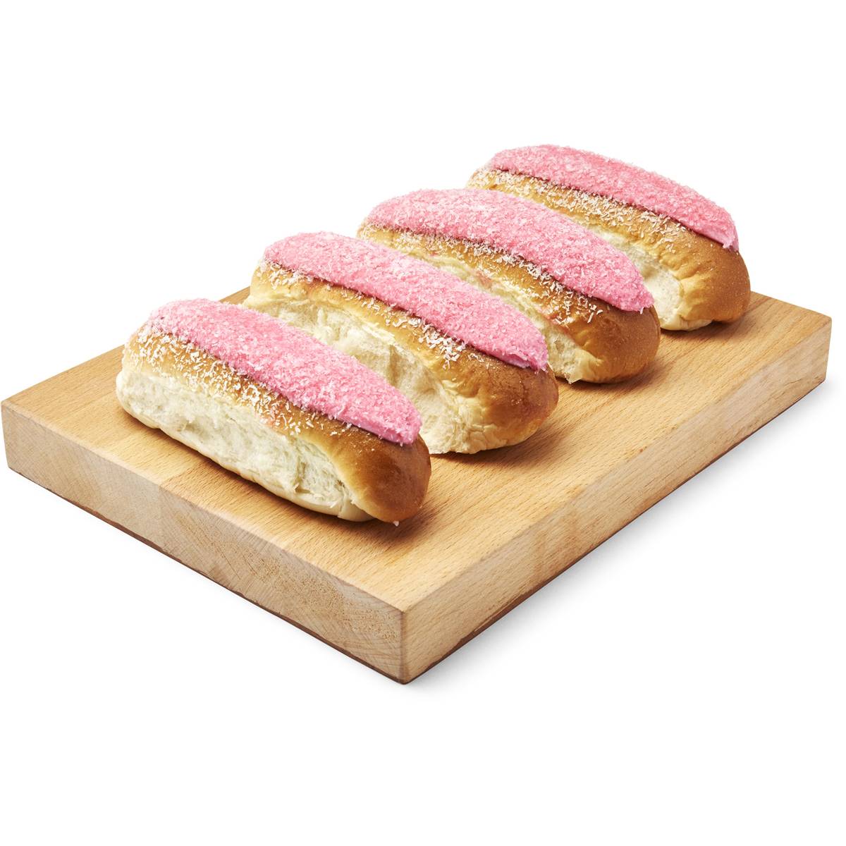 Iced Finger Bun Extra Soft 4pk Woolworths
