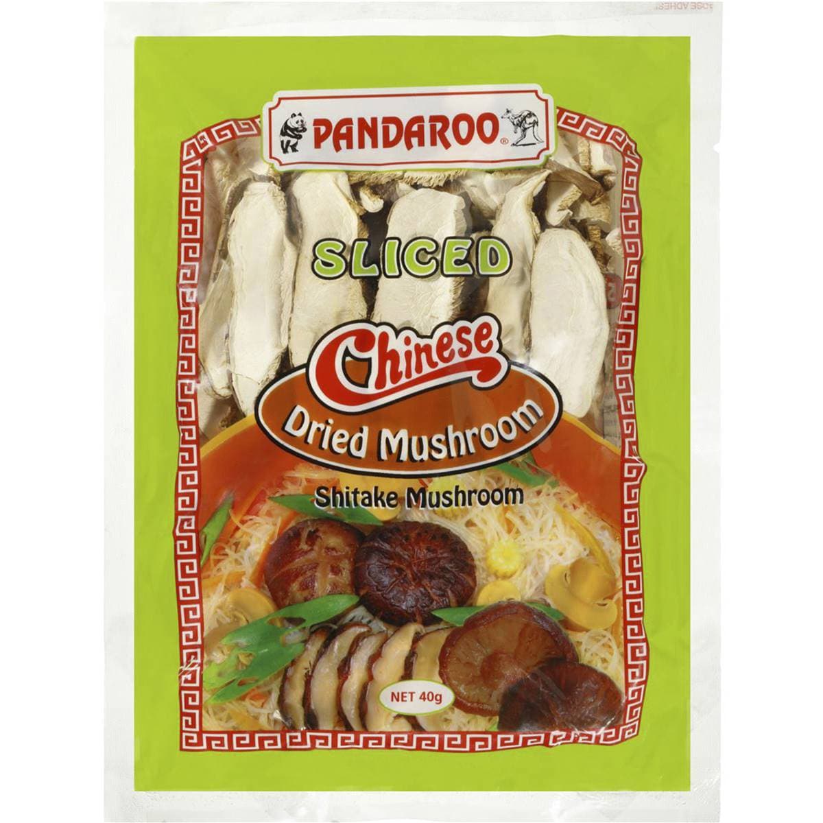Calories in Pandaroo Chinese Mushroom, Whole calcount