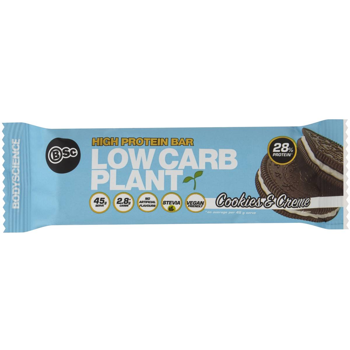 Calories in Body Science High Protein Low Carb Bar Cookie Dough calcount