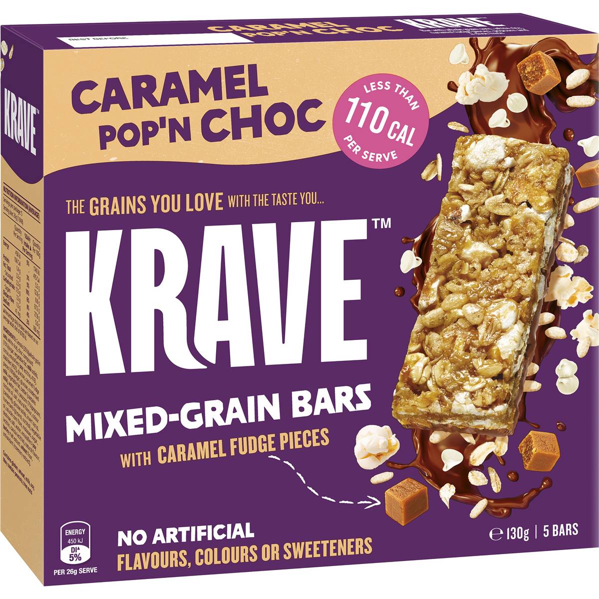 Calories in Fat Blaster Snack Bars Choc Caramel calcount