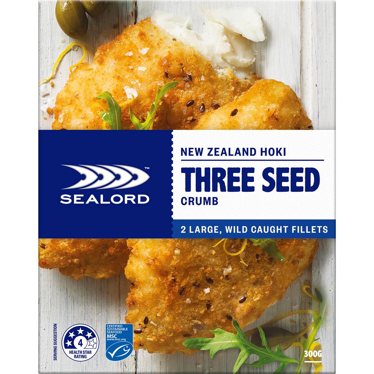 Calories in Sealord Hoki Fillets Classic Crumb calcount
