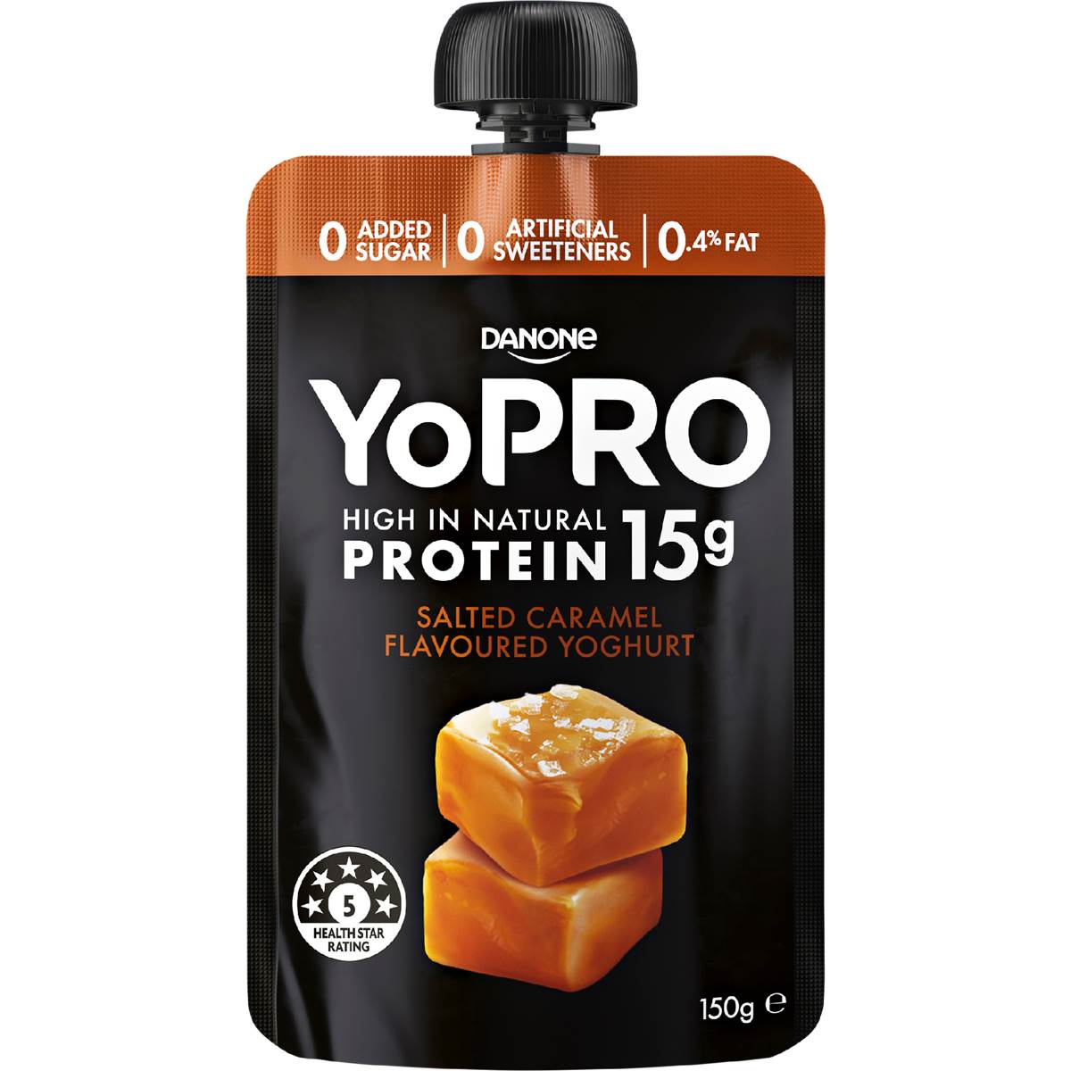 Calories in Yopro Perform High Protein Snack Bar Salted Caramel Calorie ...