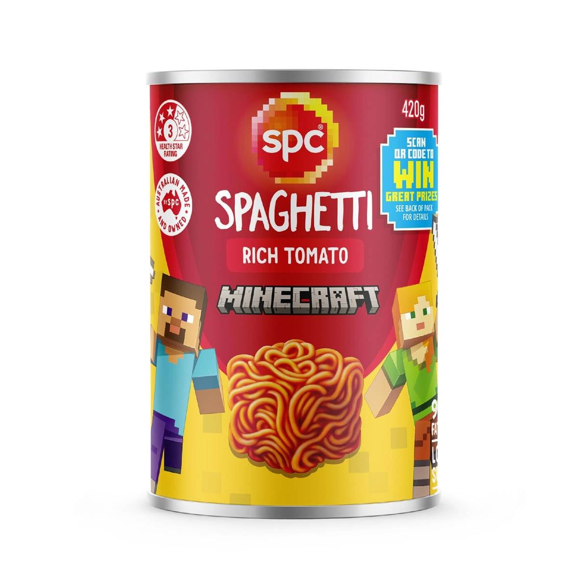 Calories in SPC 100% Aussie Made Rich Tomato Spaghetti calcount