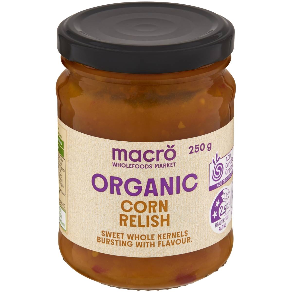 Calories in Macro Organic Sweet Corn calcount