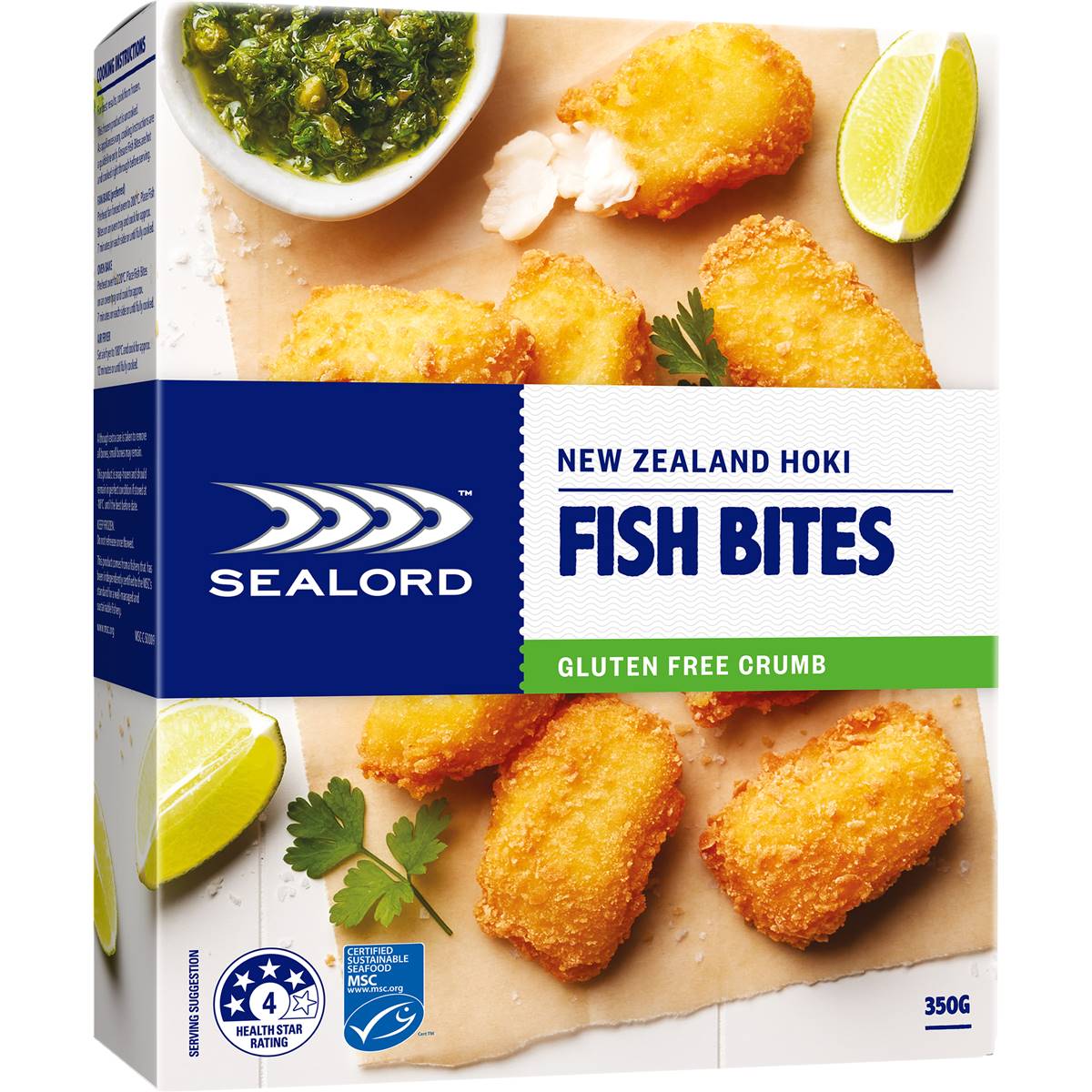 Calories in Sealord Gluten Free Hoki Fish Fillet Crumb calcount