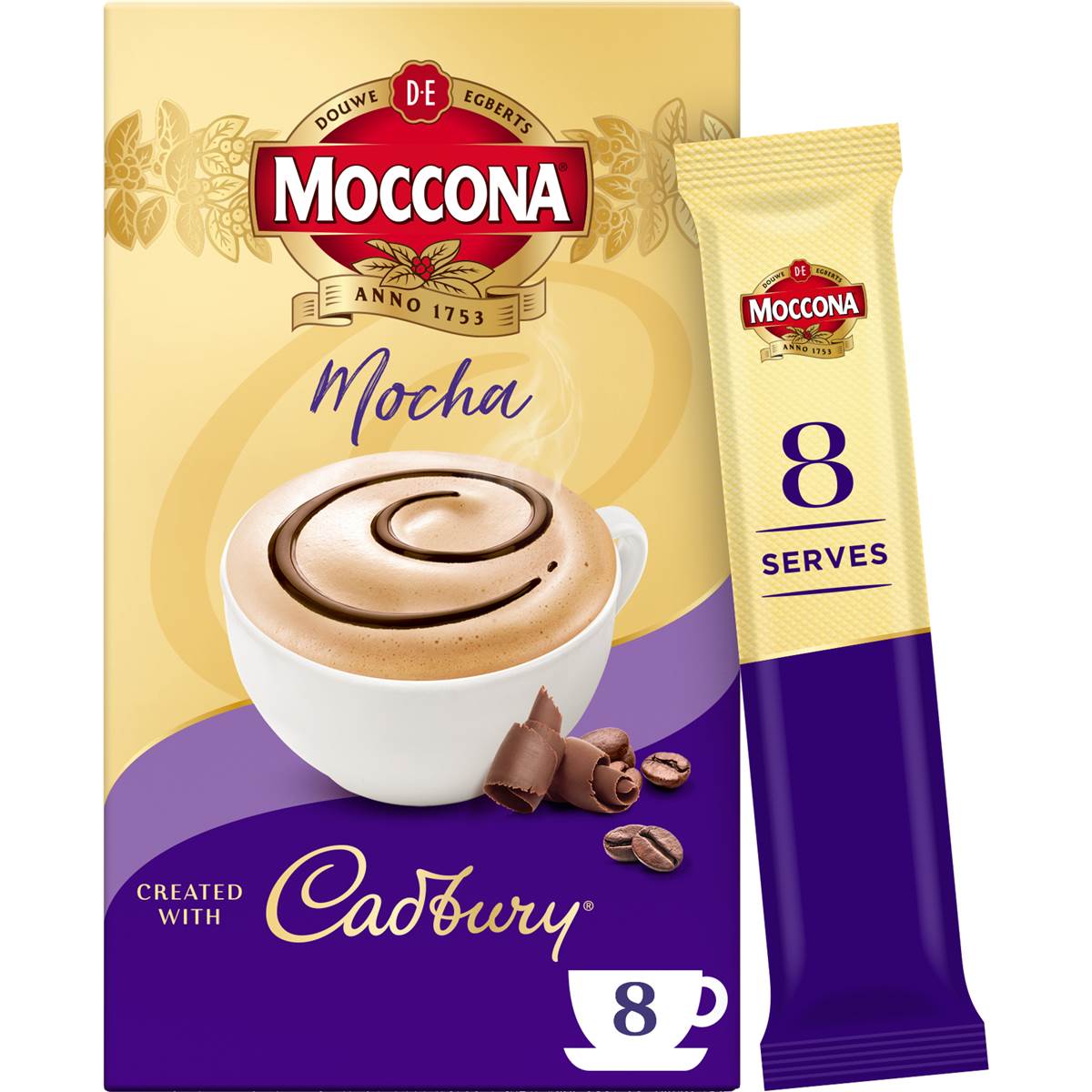 Calories in Moccona Cadbury Mocha Sachets Calorie Counter Australia