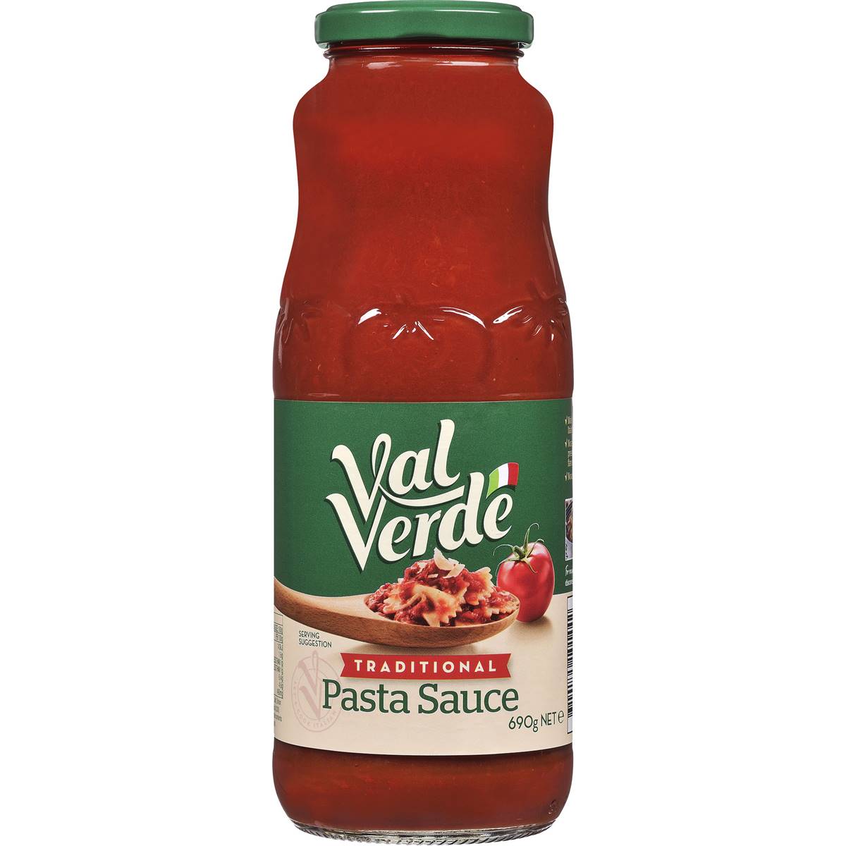 Calories in Val Verde Pasta Sauce Traditional calcount