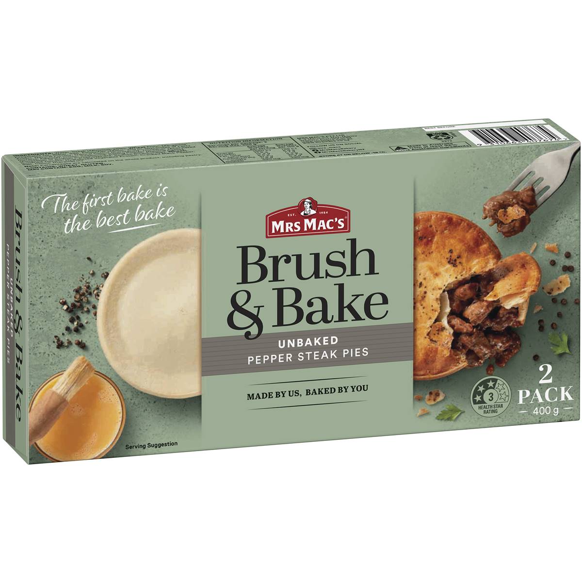 Calories in Mrs Macs Pie, Pepper Steak calcount