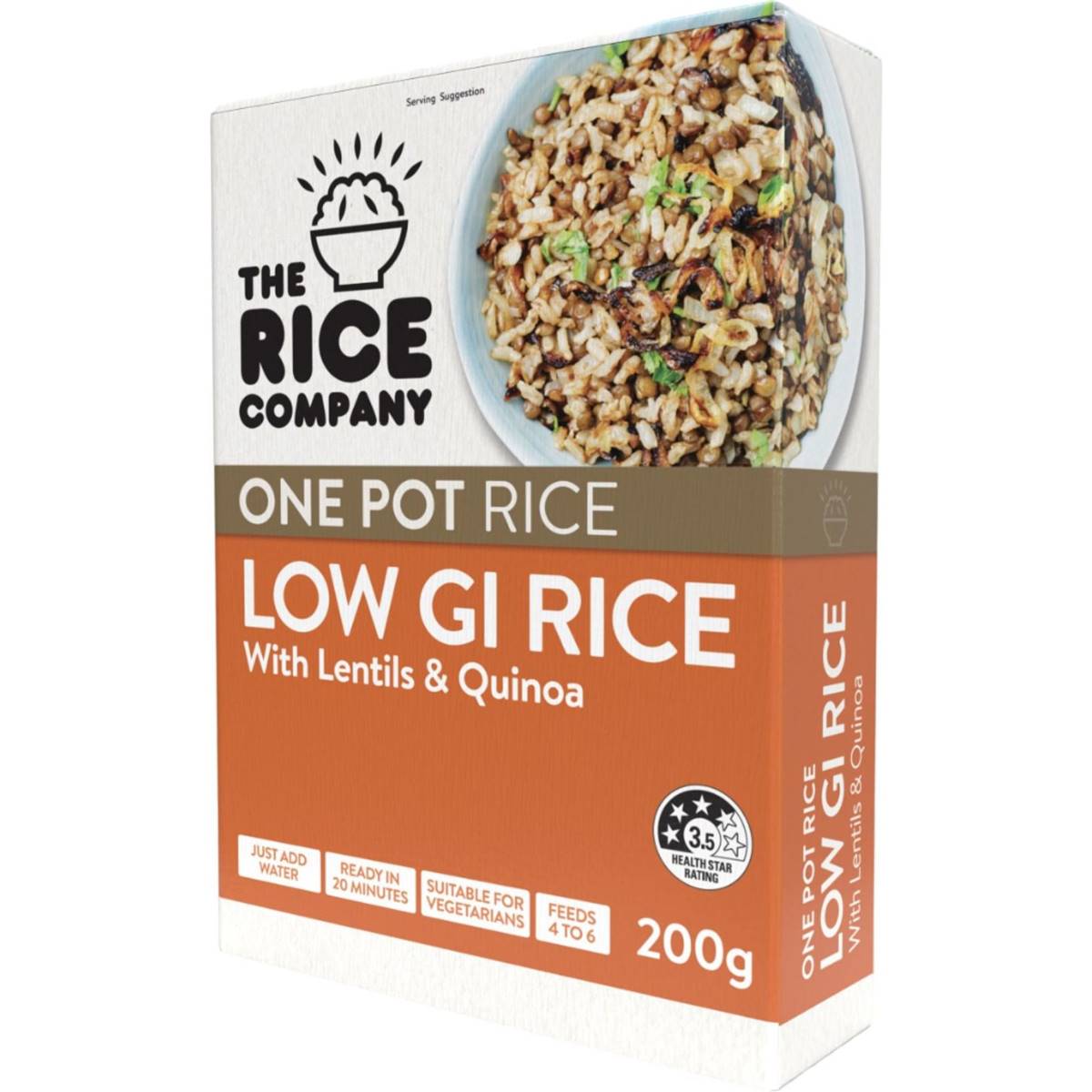 Calories in Trc The Rice Company One Pot Rice With Lentils & Quinoa ...
