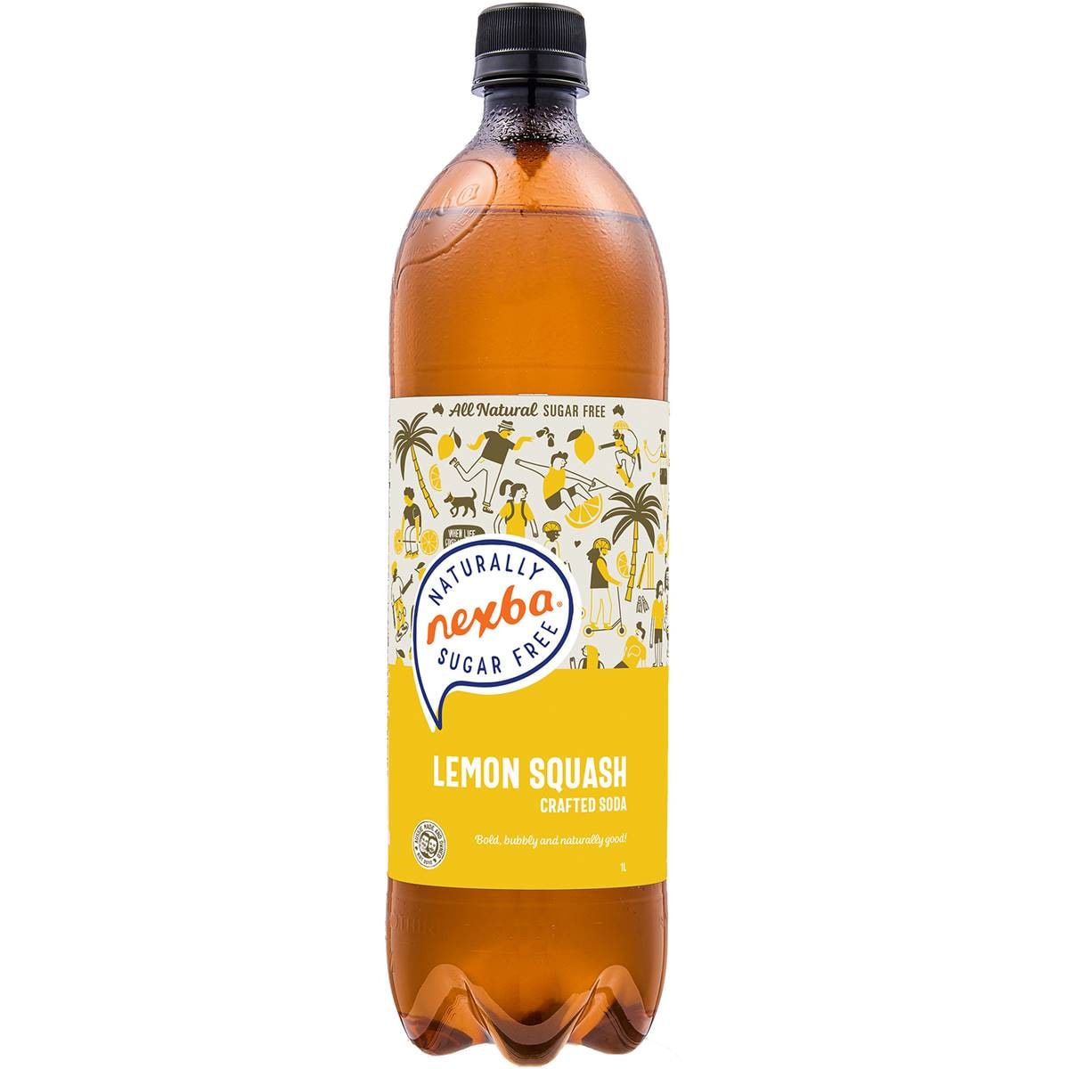 Calories in Nexba Lemon Squash Sugar-free Sparkling Soda calcount