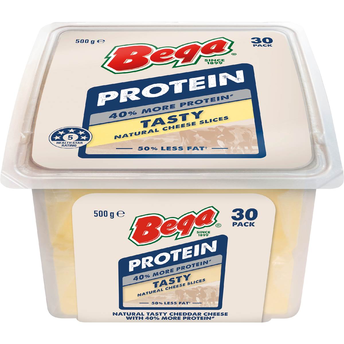 Calories in Bega Light Vintage 25% Reduced Fat Cheese Slices calcount