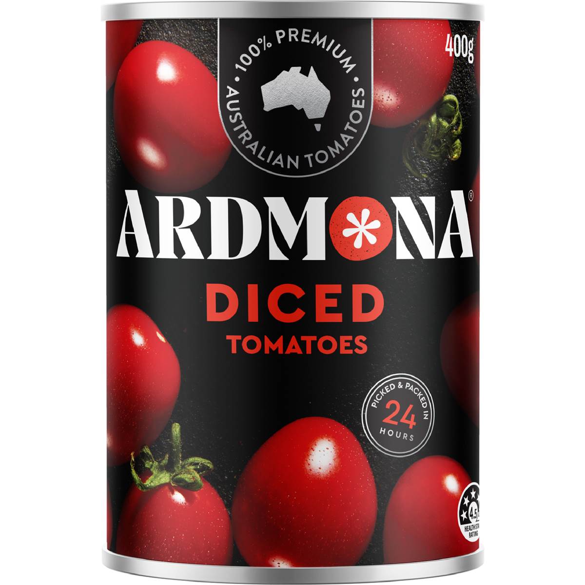 Calories in Ardmona 100% Australian Grown Diced Vine Ripened Tomatoes ...