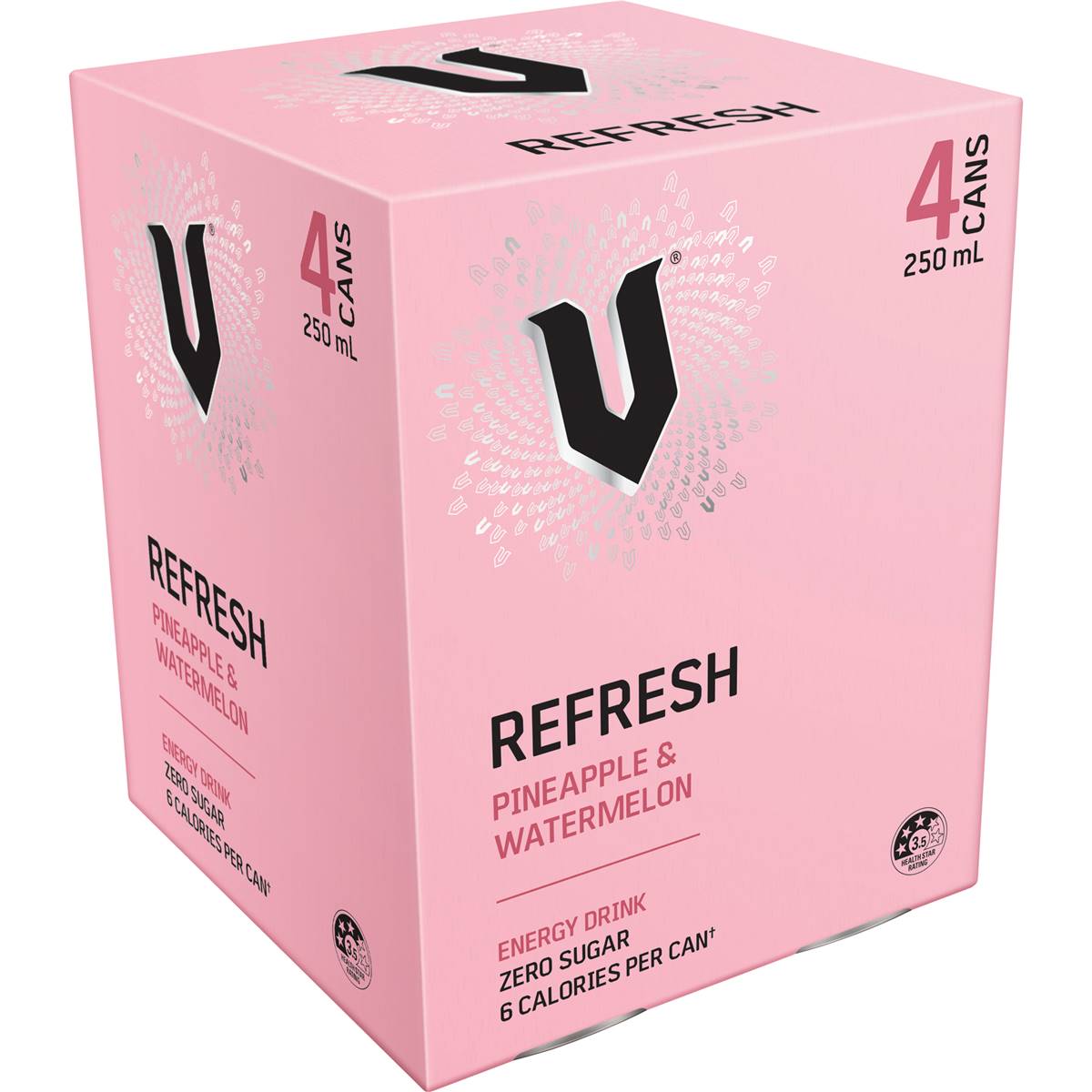 Calories in V Energy Refresh Drink Pineapple Watermelon Can calcount