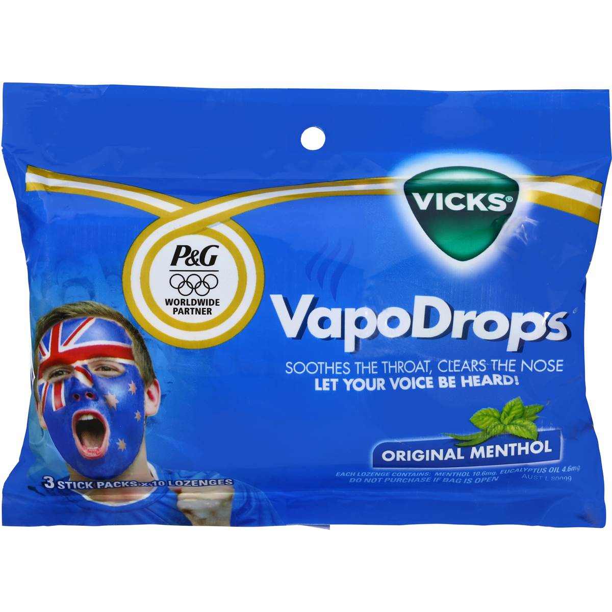 Calories in Vicks Vapodrops Throat Lozenges Menthol calcount